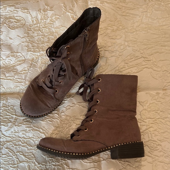 BAMBOO | Shoes | Bamboo Chocolate Laceup Boots | Poshmark